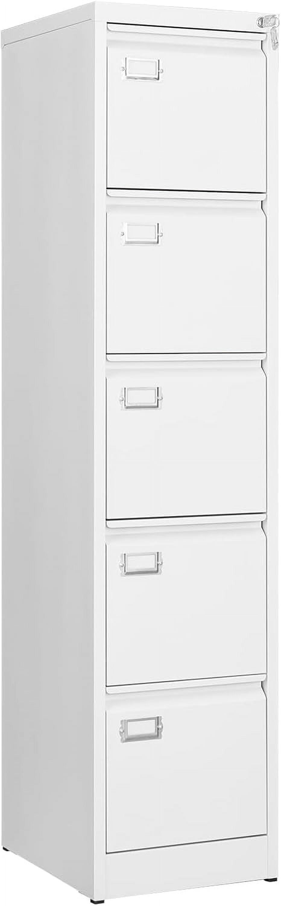 4 Drawer File Cabinet Vertical Filing Cabinets with Lock Metal File ...