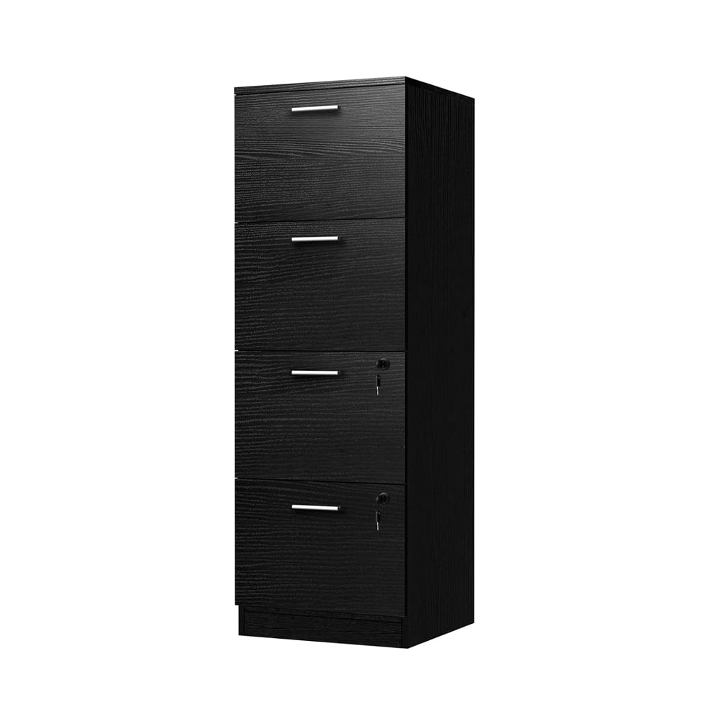 4-Drawer File Cabinet with Lock, 15.86" Deep Vertical Filing Cabinet ...