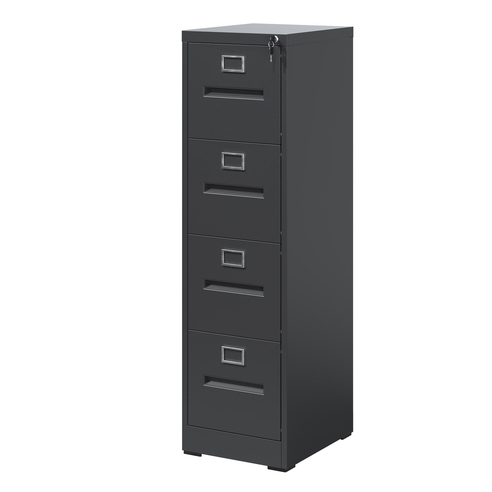 4 Drawer File Cabinet with Lock Metal Vertical File Cabinet Office Home ...