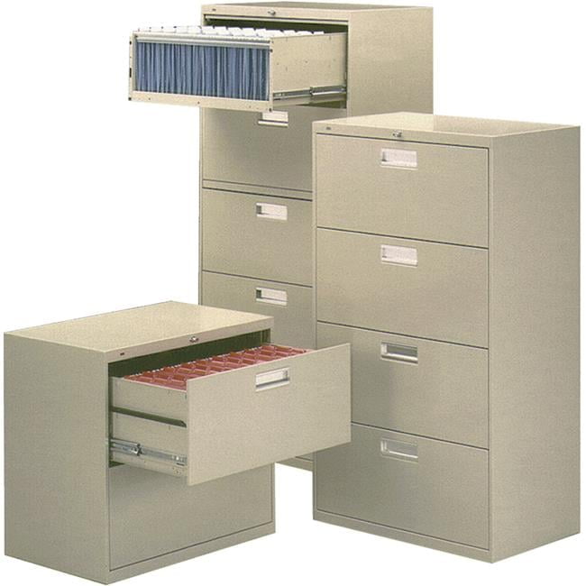 4-Drawer File Lateral with Lock - Putty - Walmart.com