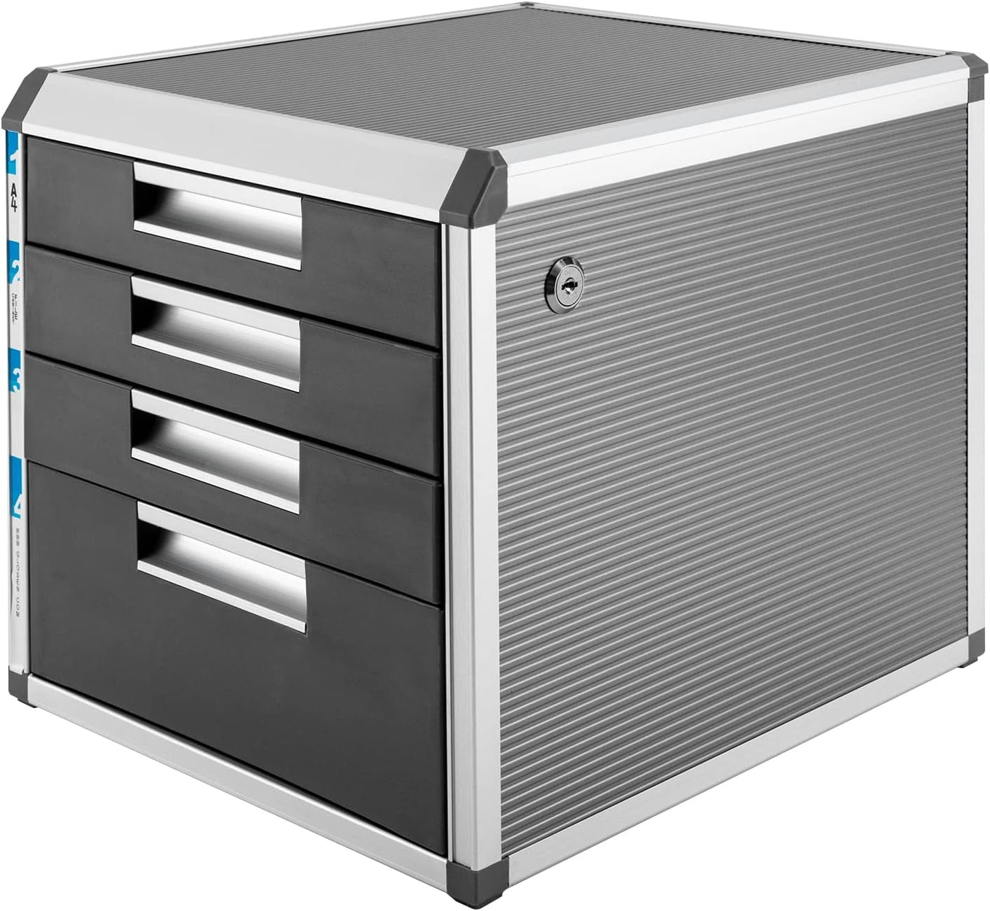 4 Drawer File Sorter, Desktop Drawer Paper Organizer with Label ...