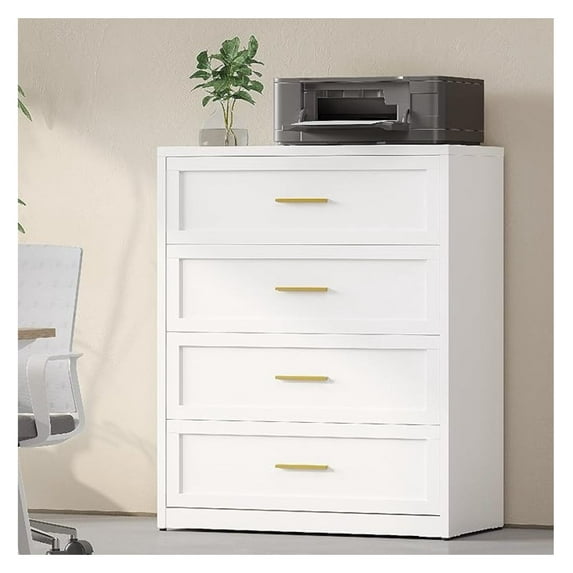 4 Drawer Metal Dresser, Heavy Duty Steel Storage Dresser with Smooth ...