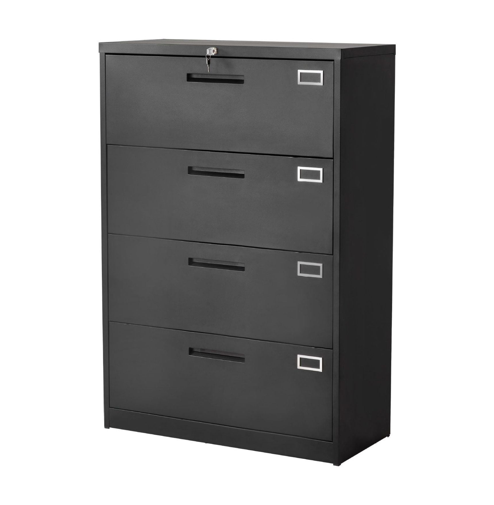 4 Drawer Metal File Cabinet - Lockable Vertical Filing Cabinet with ...