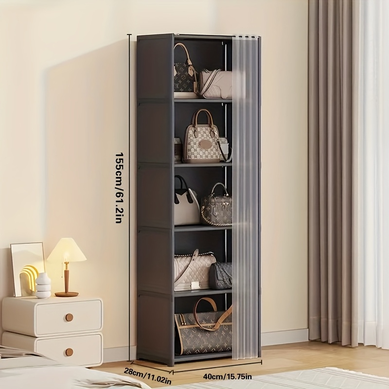4-Drawer Narrow Storage Organizer Unit with Detachable Drawers, Space ...