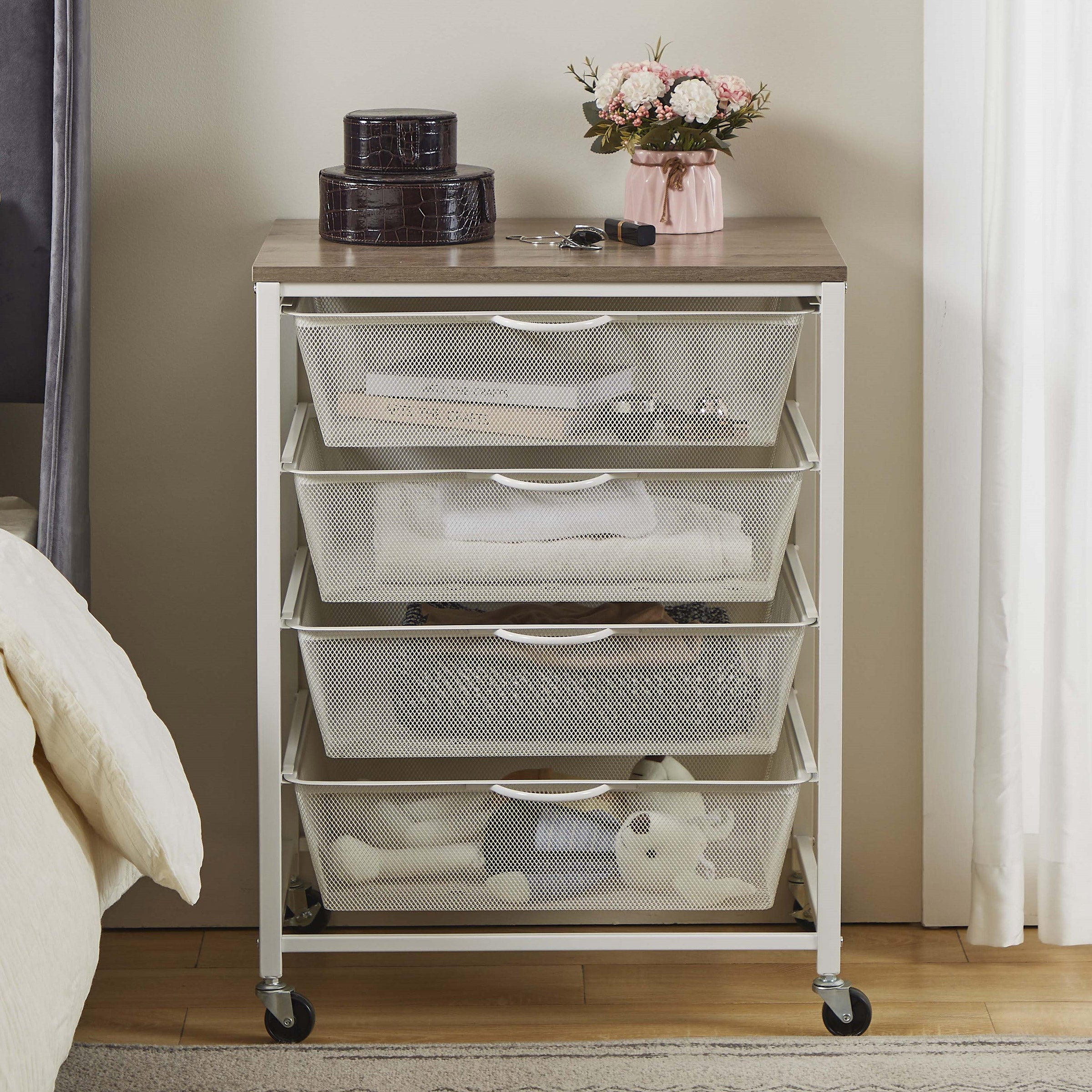 Edifice 4 Drawer Rolling Cart - Walmart.com