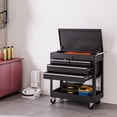 4-Drawer Rolling Tool Chest – Heavy-Duty Powder-Coated Steel Tool Box ...