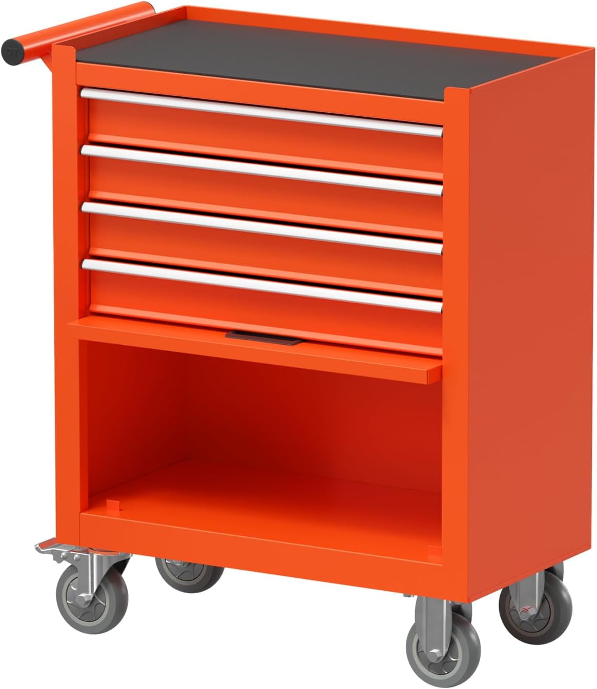 4 Drawer Rolling Tool Chest, Metal Tool Cart on Wheels, Key Locking ...