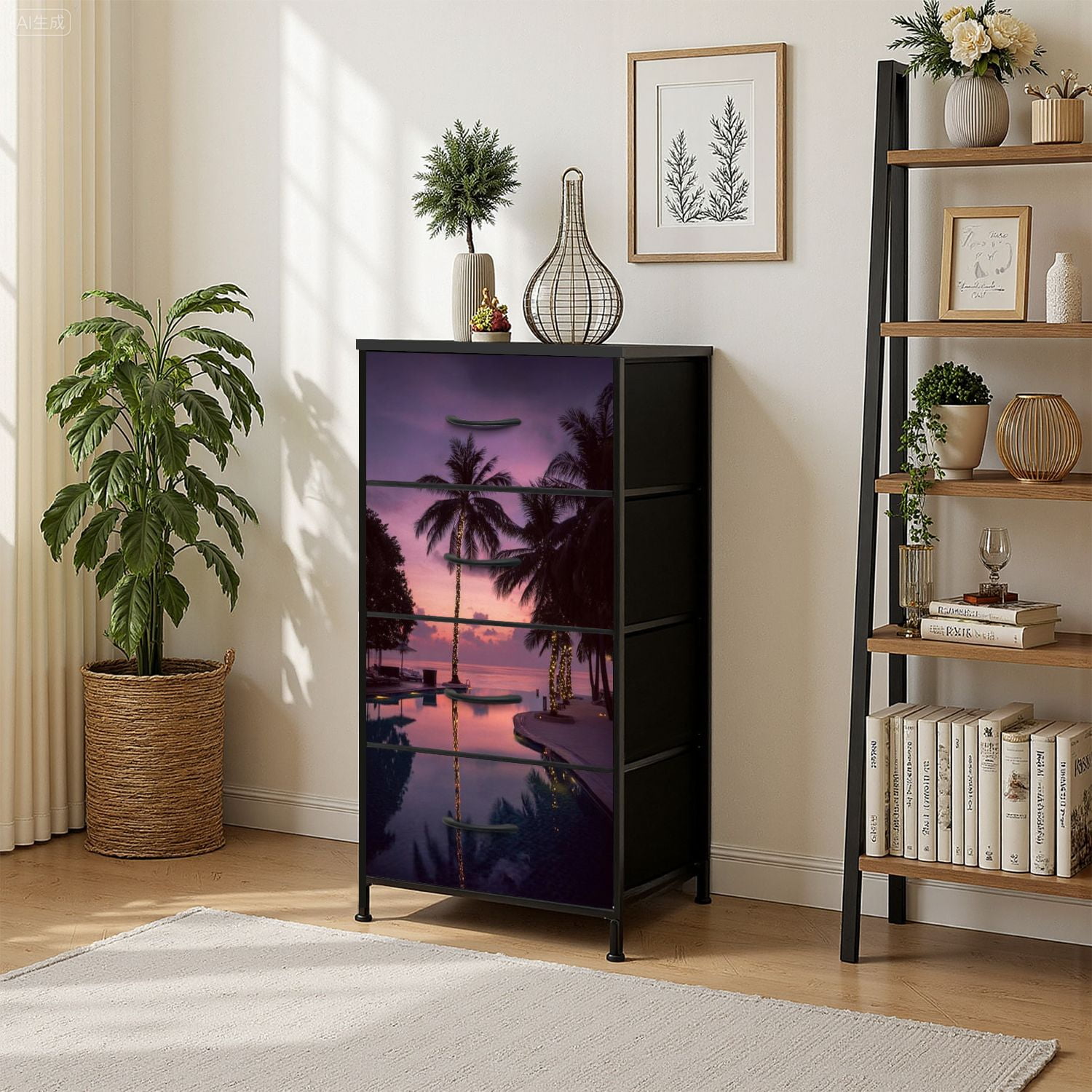 4 Drawer Vertical Storage Dresser Infinity pool dusk Maldives luxury ...