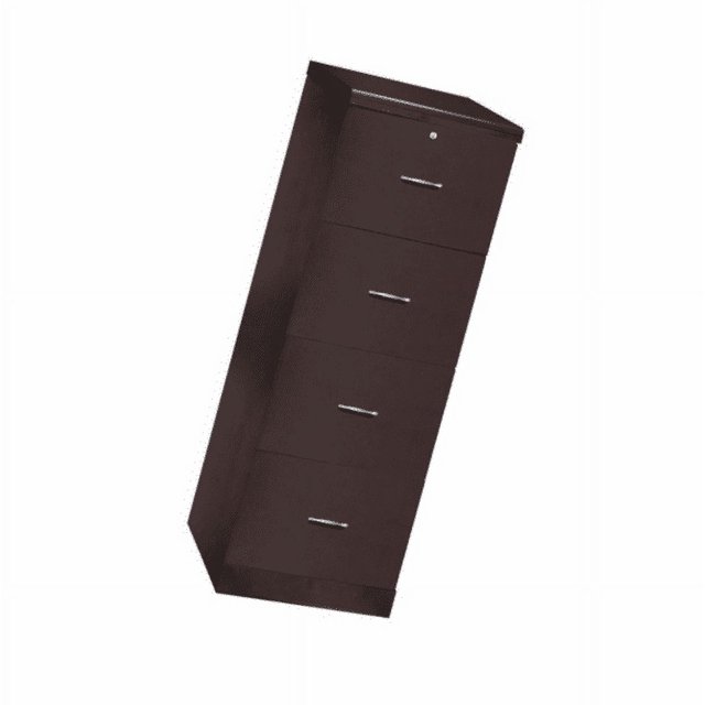 4 Drawer Vertical Wood Lockable Filing Cabinet, Espresso - Walmart.com