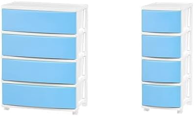 4-Drawer Wide and Slim Drawer Storage Units, Set of 1 of Each Drawer ...