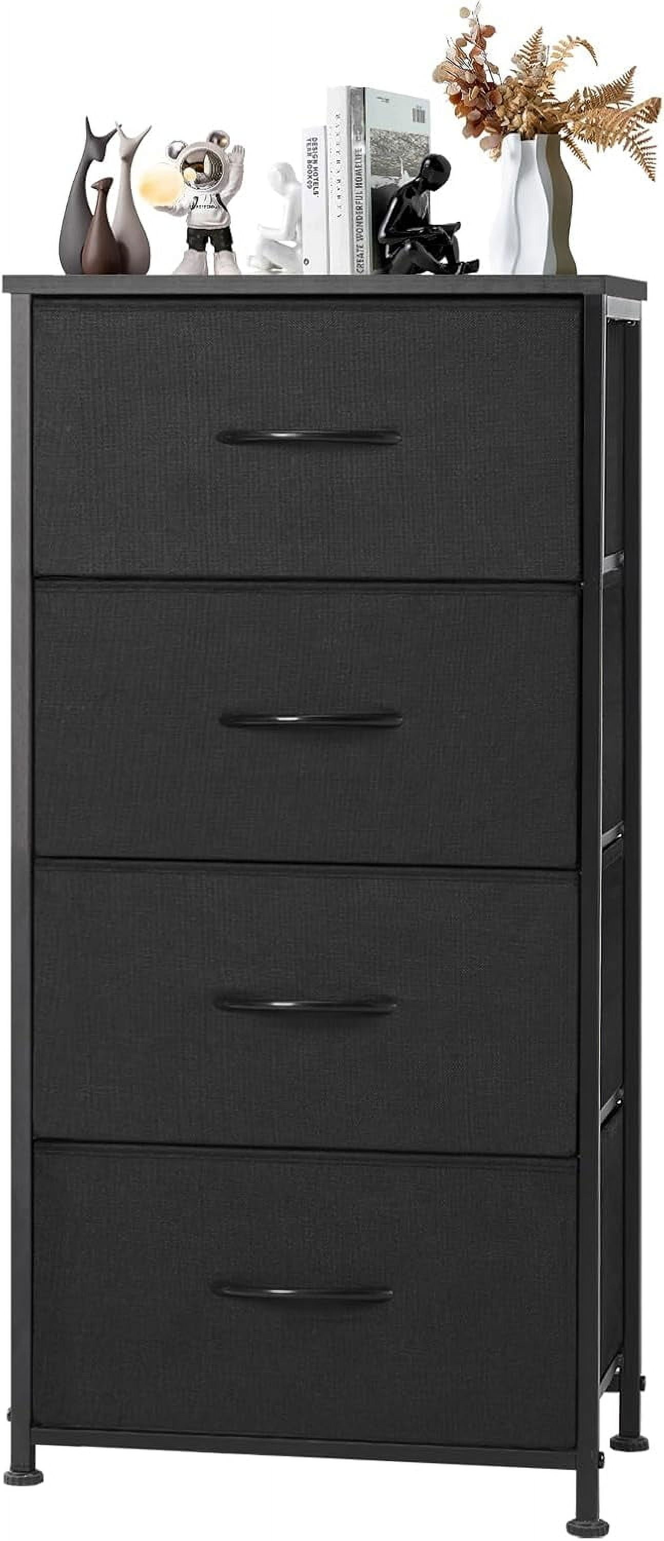 4 Drawers Dresser for Bedroom, Chest of Drawers, Closet Storage with 4 ...