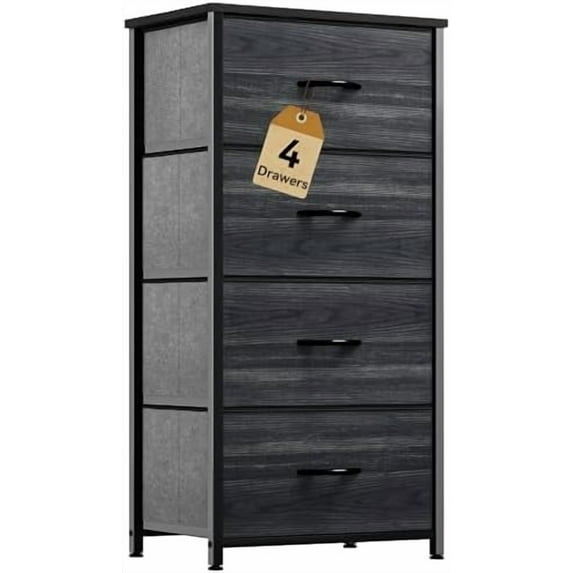 4 Drawers Dresser, Dresser for Bedroom, Fabric Storage Tower, Chest of ...