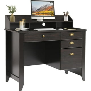 Techni Mobili Atua Wood Computer Desk in Espresso - Walmart.com