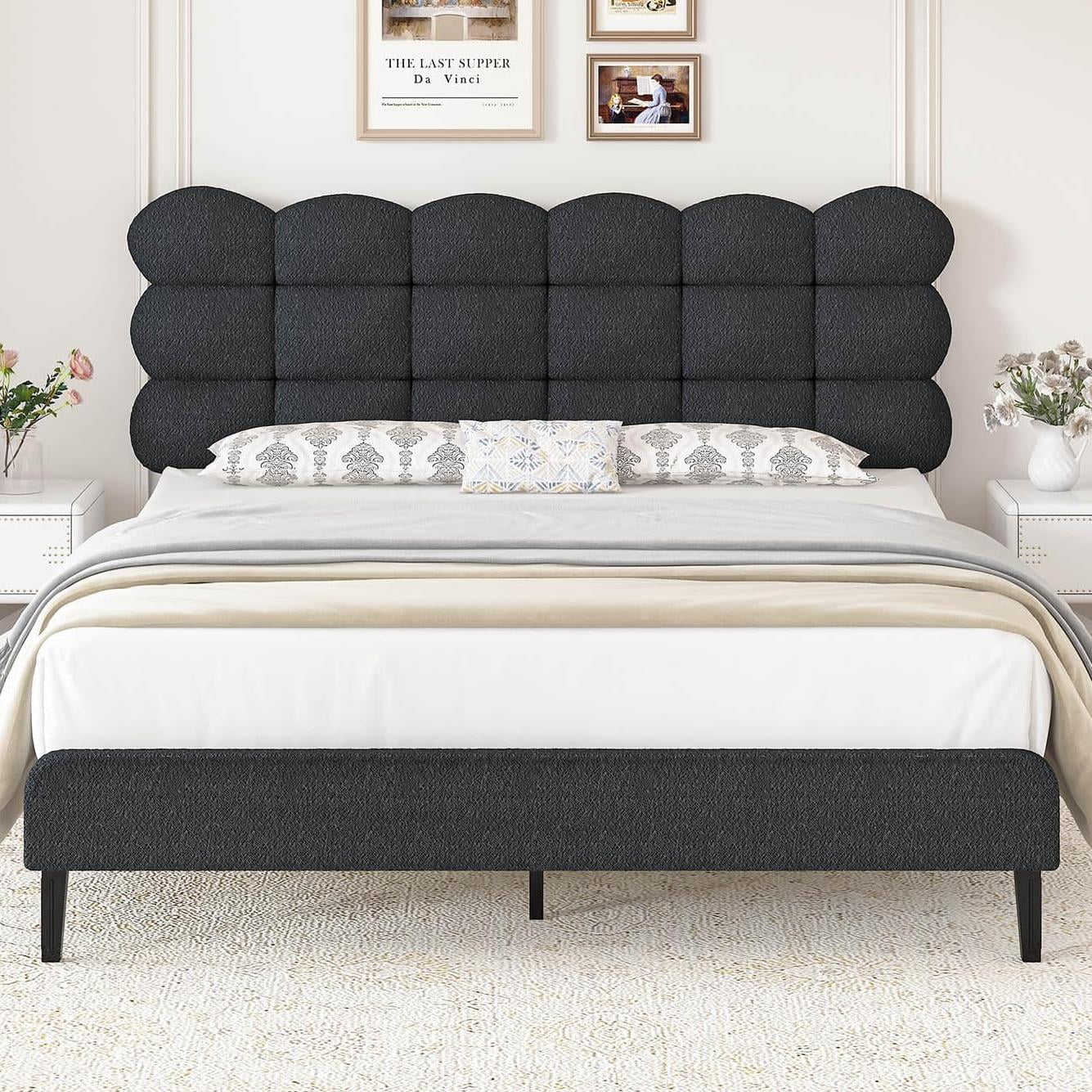 4 EVER WINNER Full Bed Frame, Full Size Bed Frame with Detachable ...