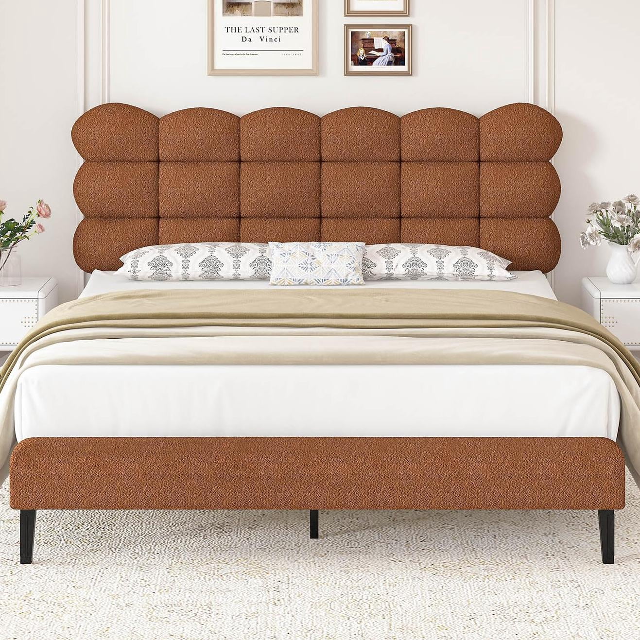 4 EVER WINNER Full Bed Frame, Full Size Bed Frame with Detachable ...