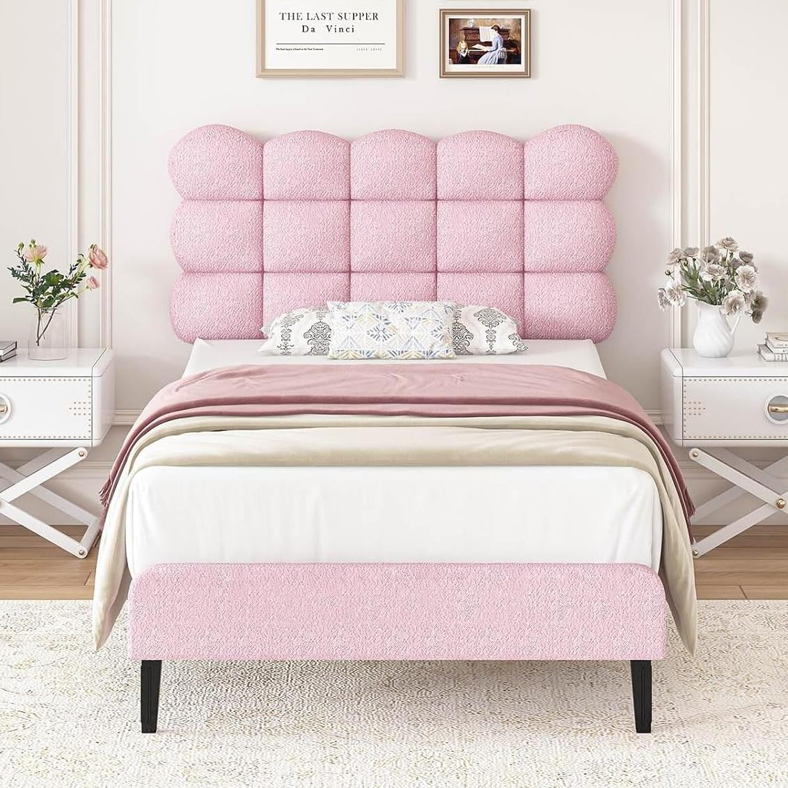 4 EVER WINNER Twin Bed Frame, Twin Size Bed Frame with Detachable ...