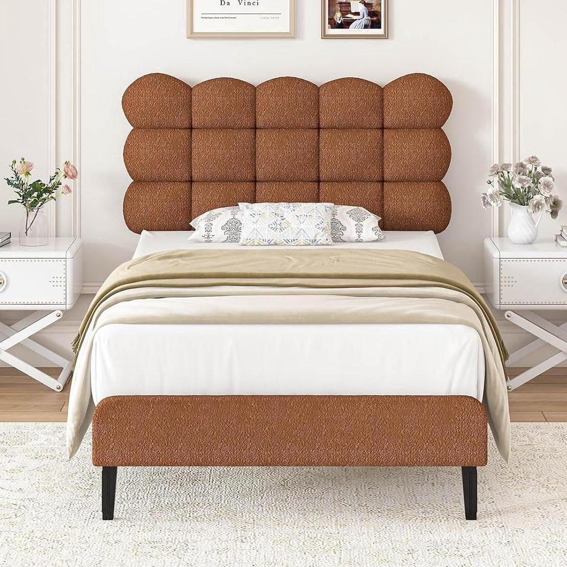 4 EVER WINNER Twin Bed Frame, Twin Size Bed Frame with Detachable ...