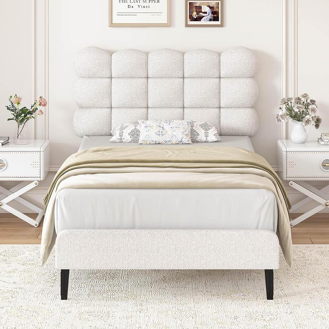 4 EVER WINNER Twin Bed Frame, Twin Size Bed Frame with Detachable ...