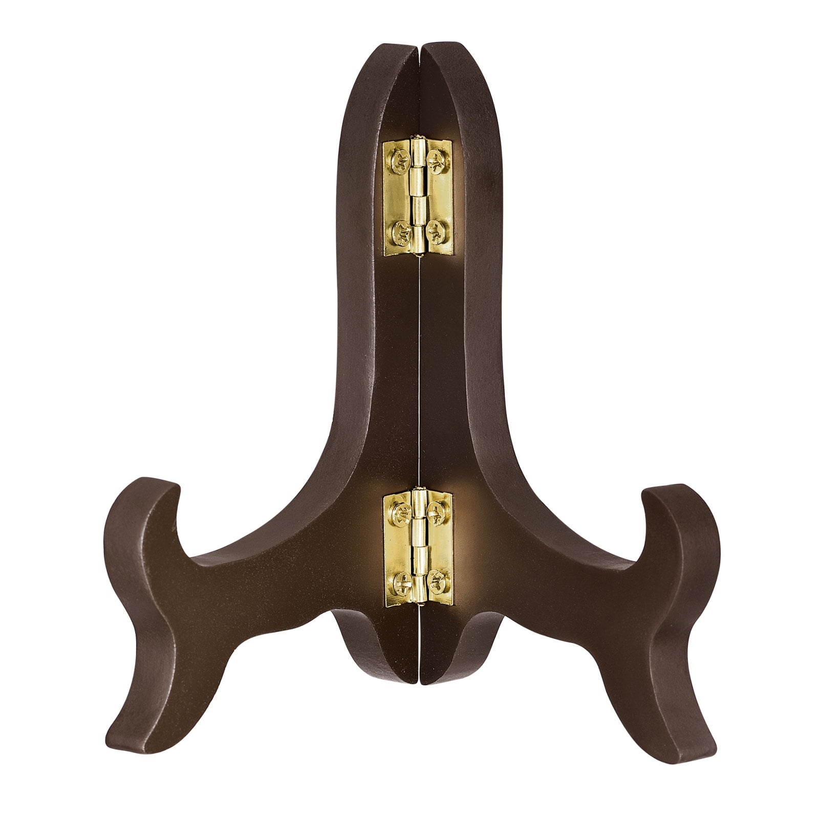 Uxcell 4" Easel Plate Holder, Wooden Folding Display Stand Brown for ...