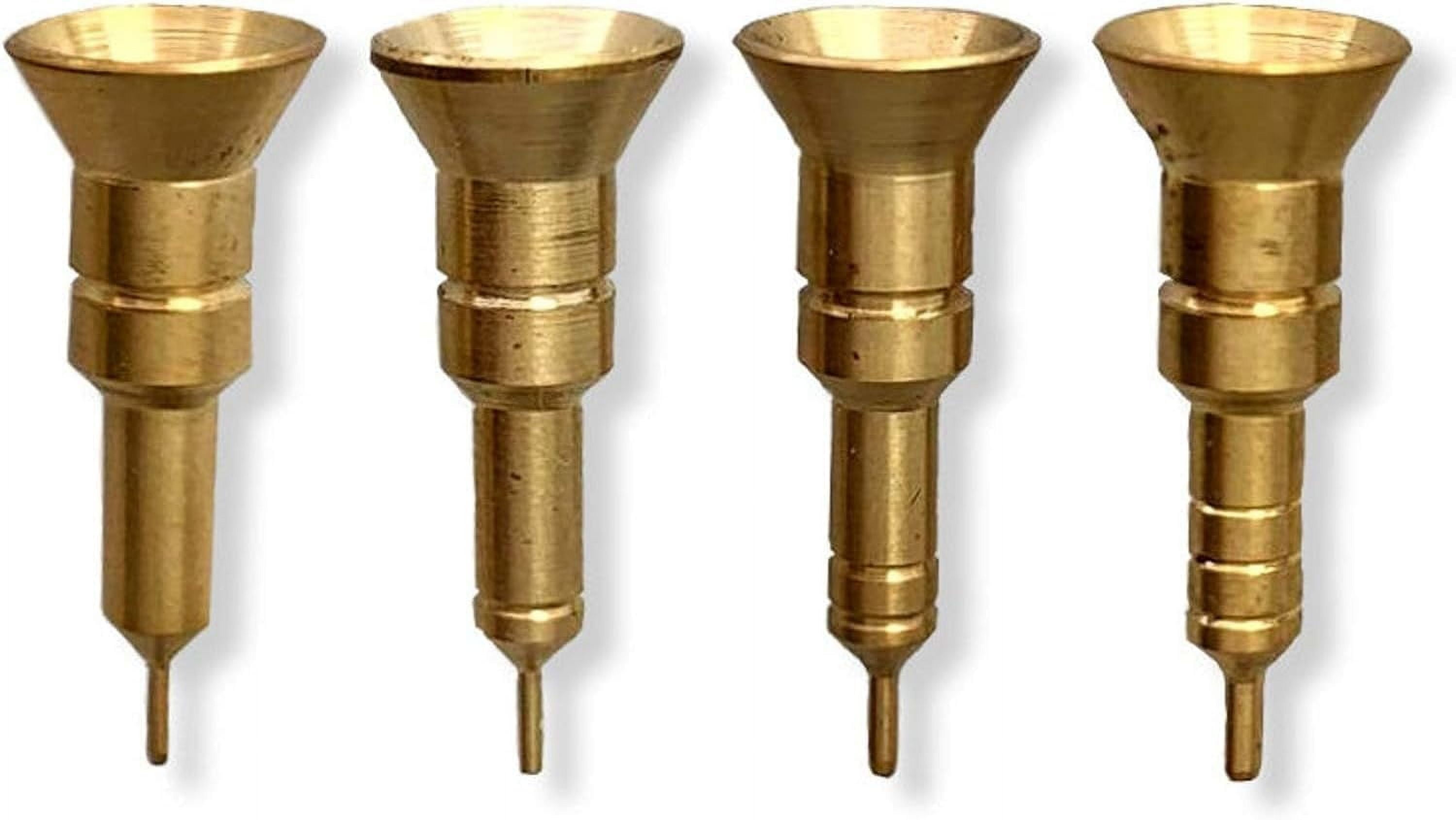 4 Electric Kistka Hot Wax Pen Replacement Tips, Brass, 4 Sizes: Fine ...