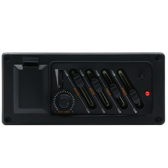 4 Equalizers Piezo Pickup Tuner Piezo Pickup Guitar Preamp Amplifier ...