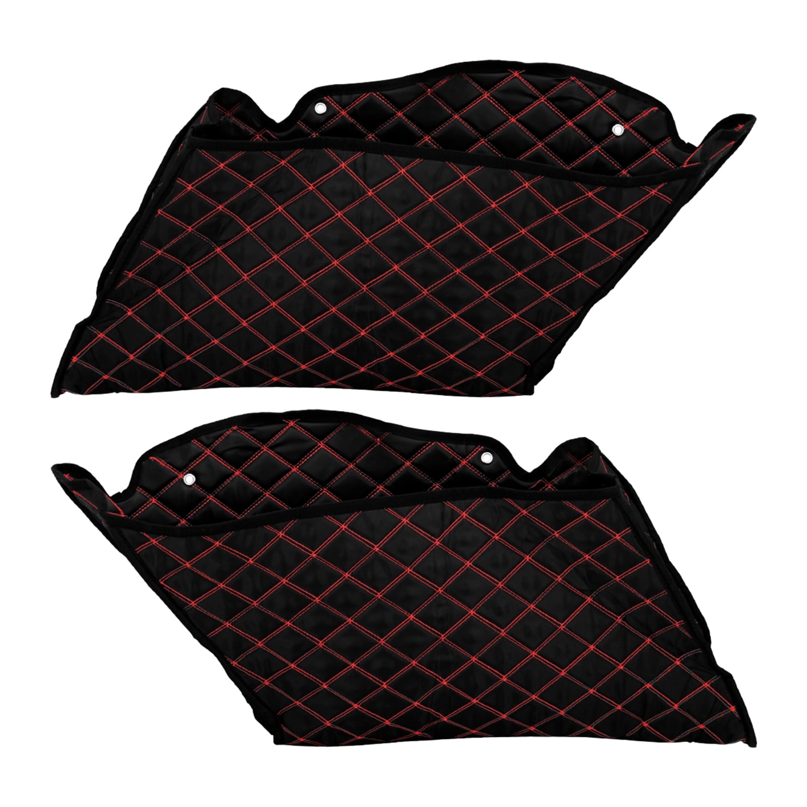 4" Extended Saddlebag Bag Inserts w/ Red Line For Harley Road Street ...