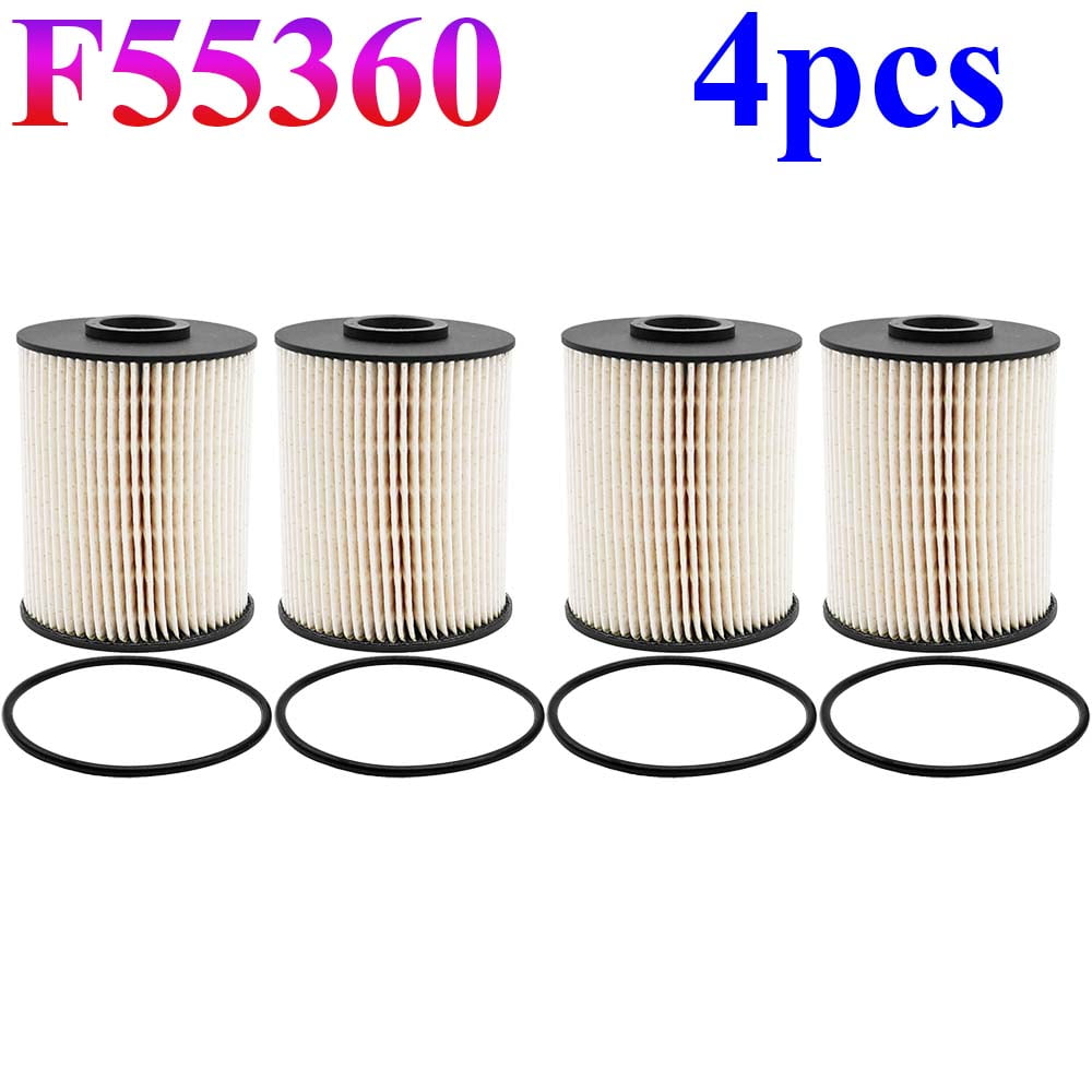 4 F55360 FUEL FILTER Fit DODGE RAM 2500 3500 5.9L Cummins Turbo Diesel ...