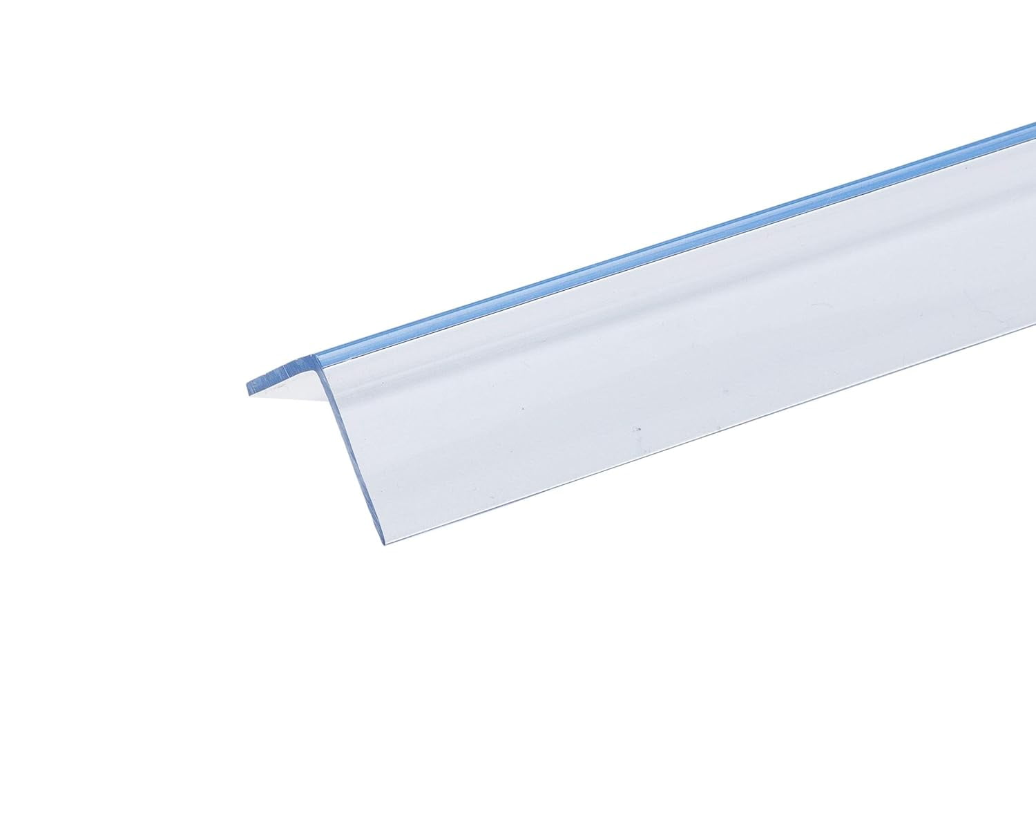 4 FT - 1 1/4" X 1/8" Clear Plastic Angle - Plastic Corner Guard ...