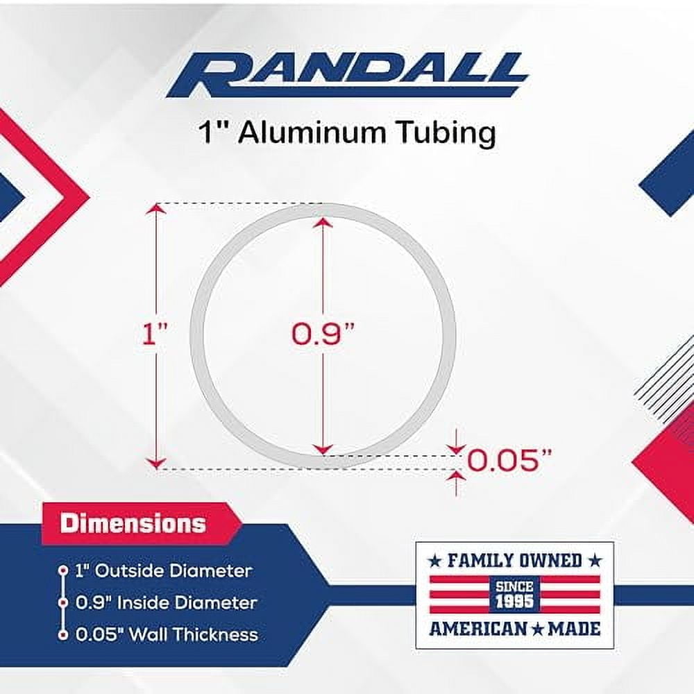 4 FT -1" x .050" Wall Aluminum Tubing 6063 Alloy T-6 Temper - Walmart.com