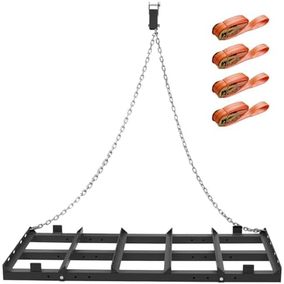 4 FT Drag Harrow Driveway Drag, Heavy Duty Driveway Grader, Tow Behind ...