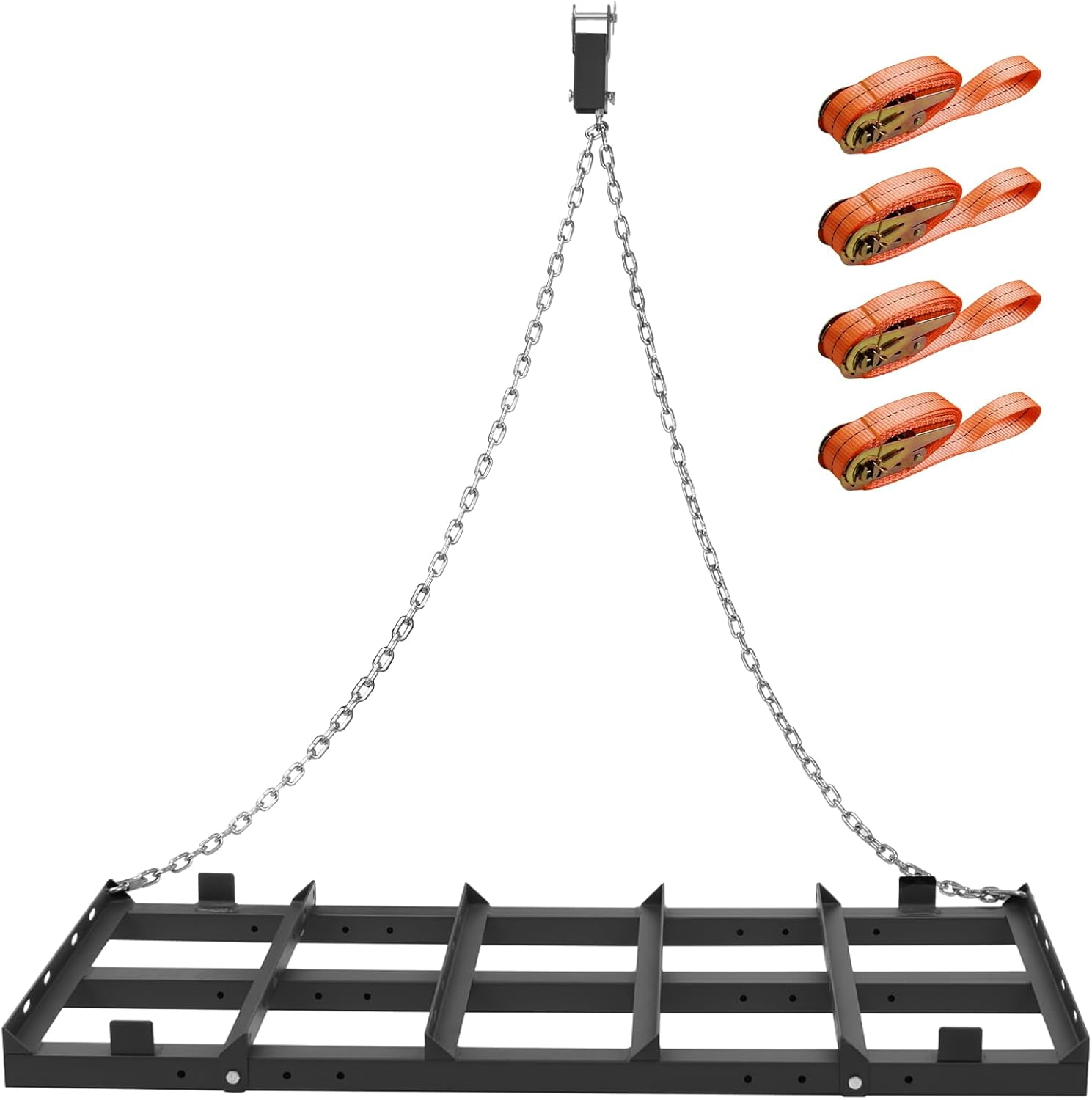 4 FT Drag Harrow Driveway Drag, Heavy Duty Driveway Grader, Tow Behind ...