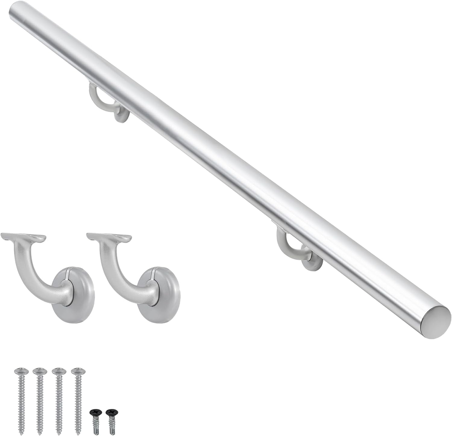 4 FT Modern Aluminum Handrail Set, handrails for Indoor Stairs,Deck ...