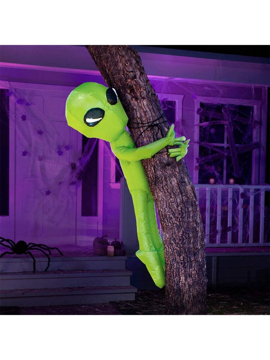 4 FT Tall Halloween Inflatable Alien Tree Inflatable Yard Decoration ...
