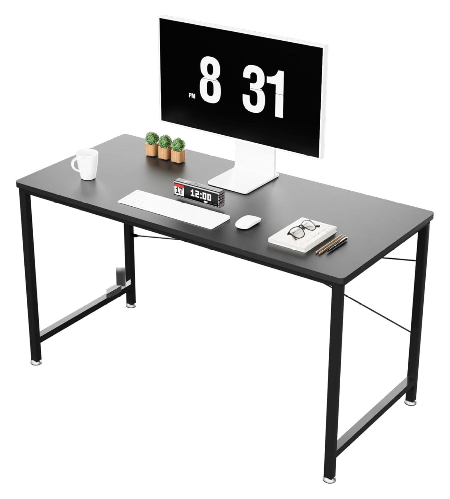 4 FT Upgraded Home Office Large Rectangular Computer Table Workstation ...