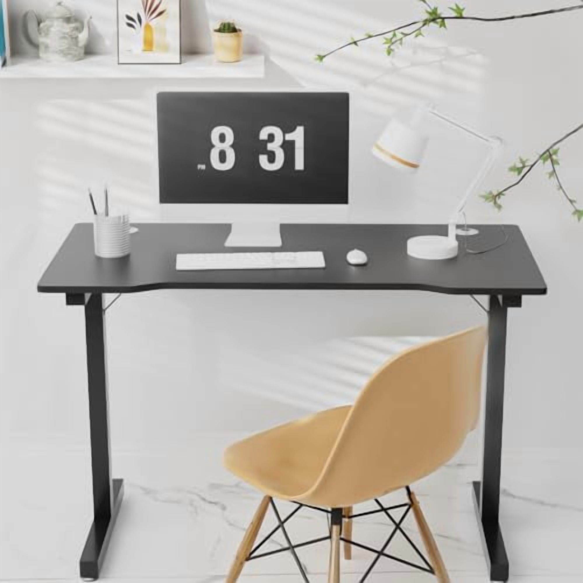 4 FT Upgraded Home Office Large Rectangular Computer Workstation with ...