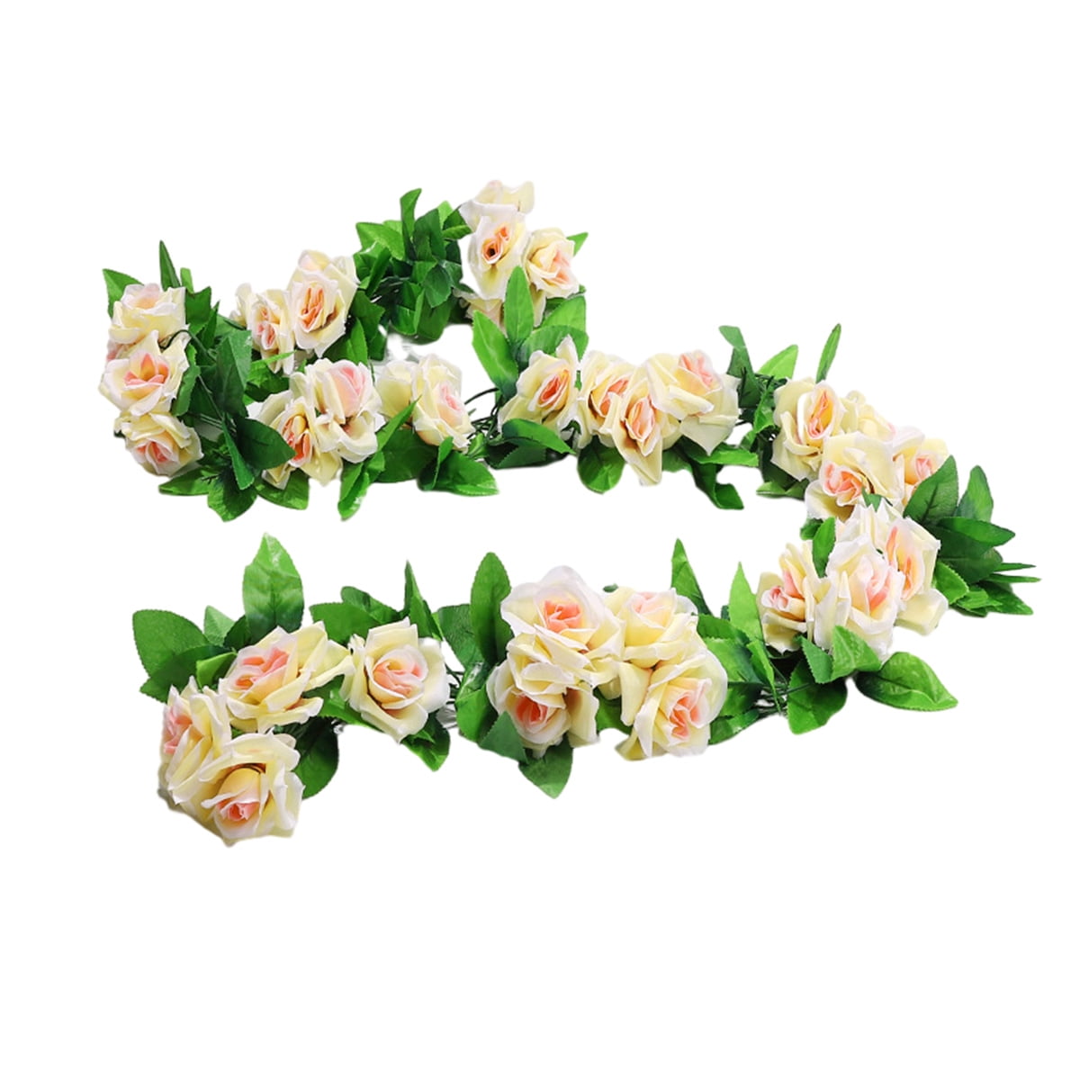 4 Fake Rose Vine Flowers Plants Artificial Flower Ivy Home Hotel Office ...