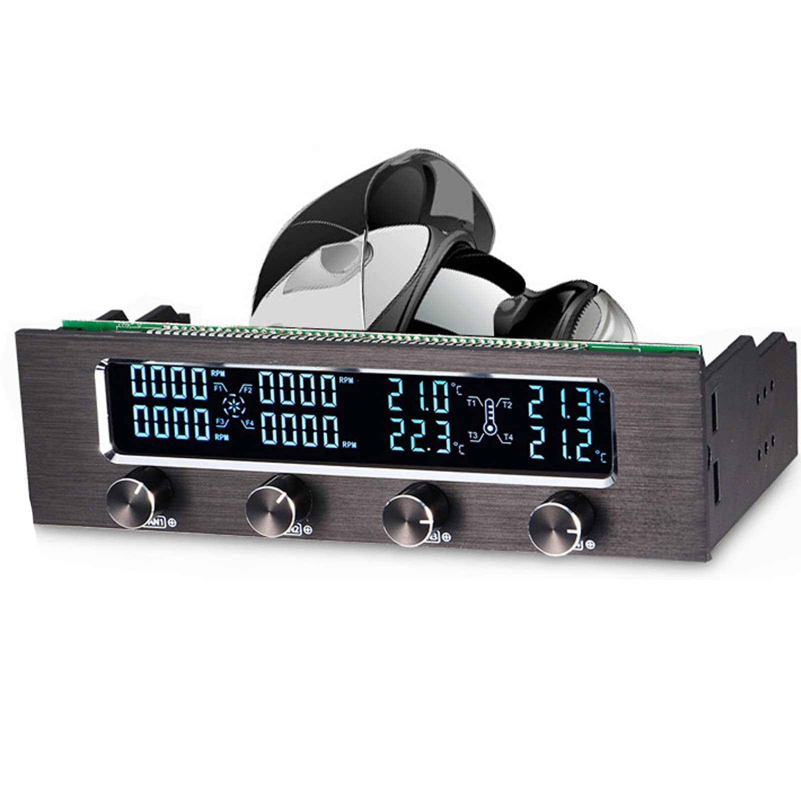 4 Fans Computer Fan RRF12 Controller, 6041 4 Channel CPU Temperature ...