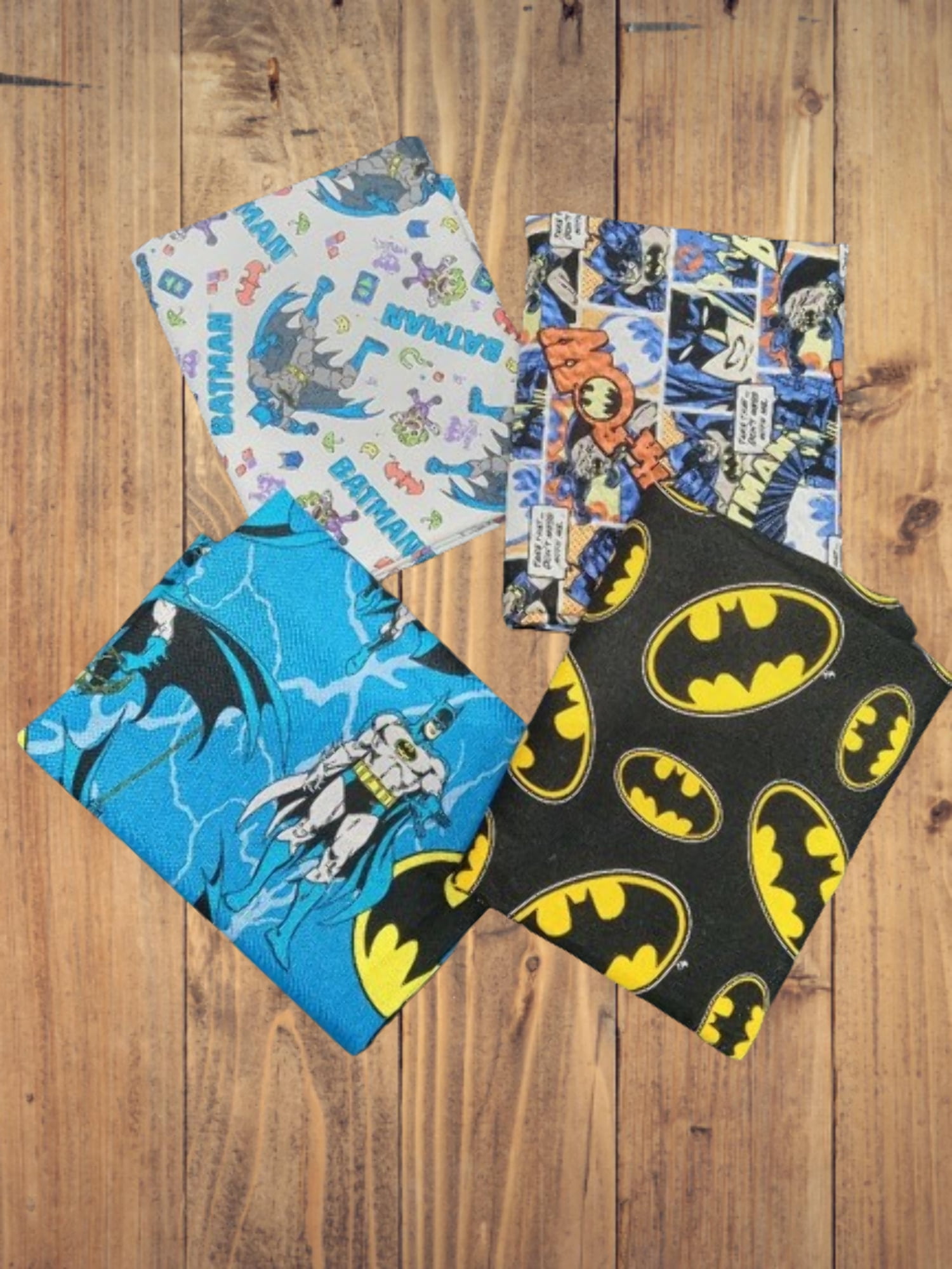 4 Fat Quarters - Assorted Batman Fat Quarter Bundle - Walmart.com