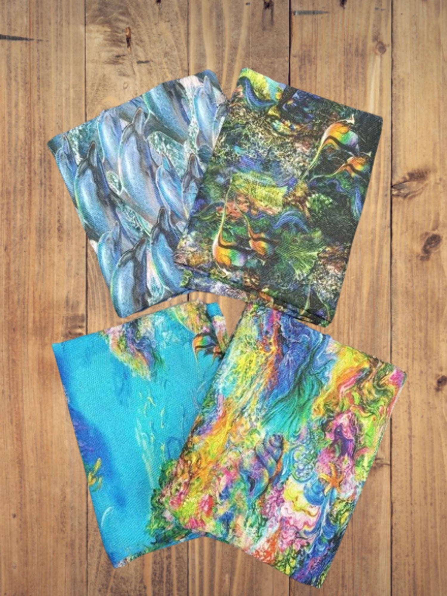 4 Fat Quarters - Assorted Call of the Sea Fat Quarter Bundle - Walmart.com