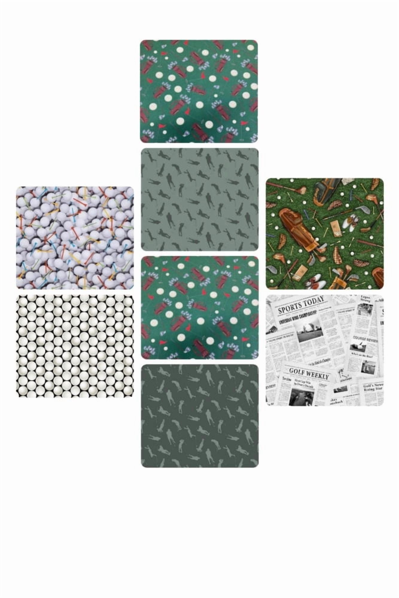4 Fat Quarters - Assorted Golf Fat Quarter Bundle - Walmart.com