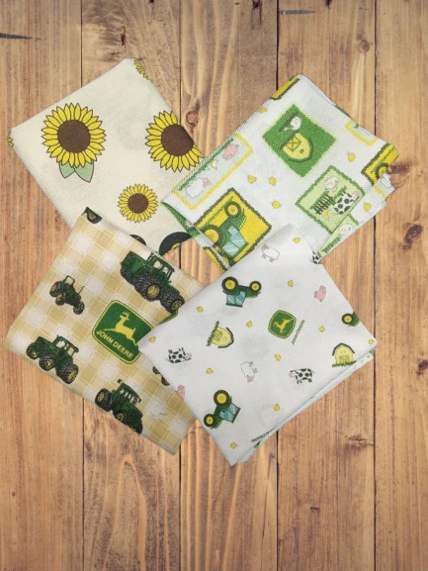 4 Fat Quarters - Assorted John Deere Nursery Fat Quarter Bundle ...