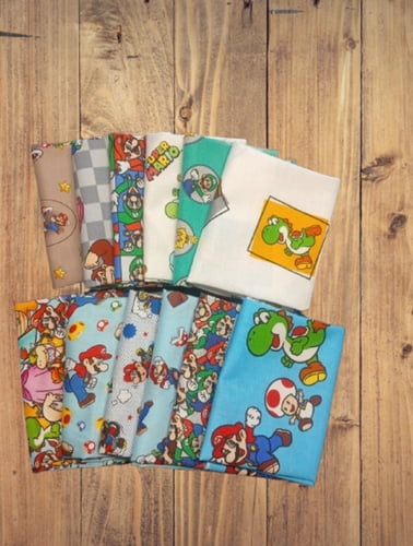 4 Fat Quarters - Assorted Mario Fat Quarter Bundle - Walmart Business ...
