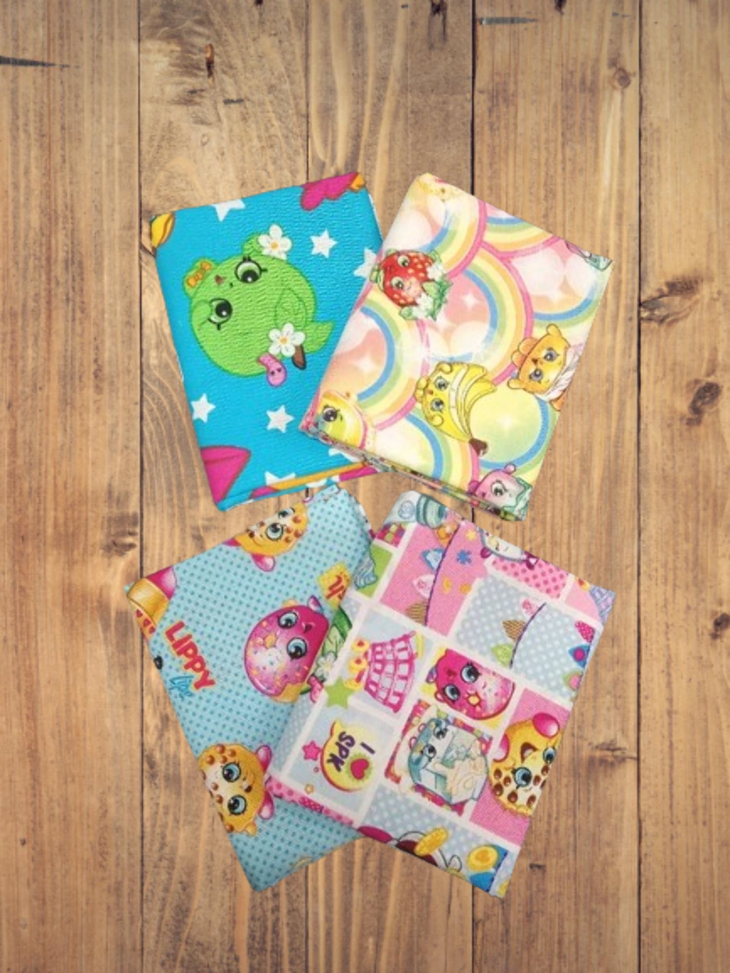 4 Fat Quarters - Assorted Shopkins Fat Quarter Bundle - Walmart.com