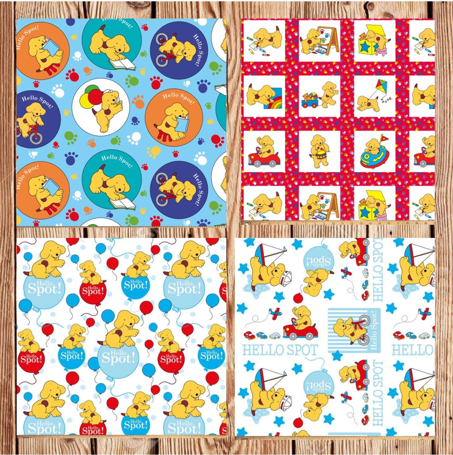4 Fat Quarters - Assorted Spot Fat Quarter Bundle - Walmart.com