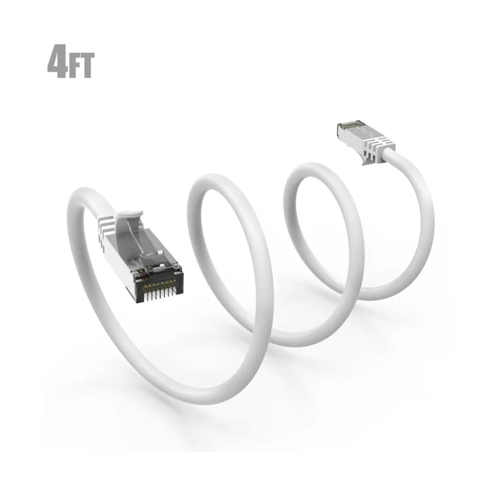 4 Feet CAT8 RJ45 Network LAN Ethernet SFTP Patch Cable 2GHz 40G 26AWG ...