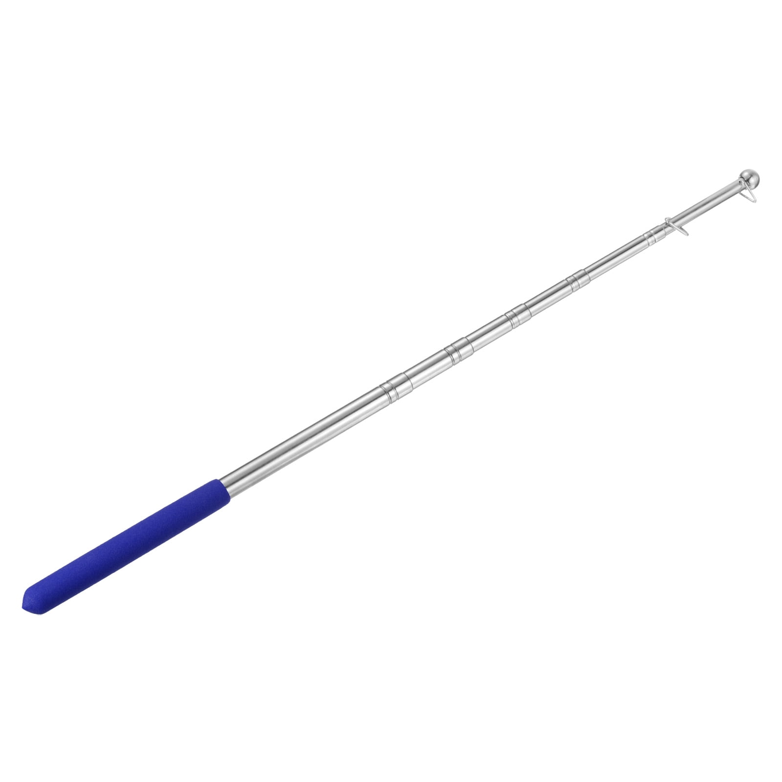 4 Feet Extendable Portable Telescopic Handheld Tour Flag Pole, Blue ...
