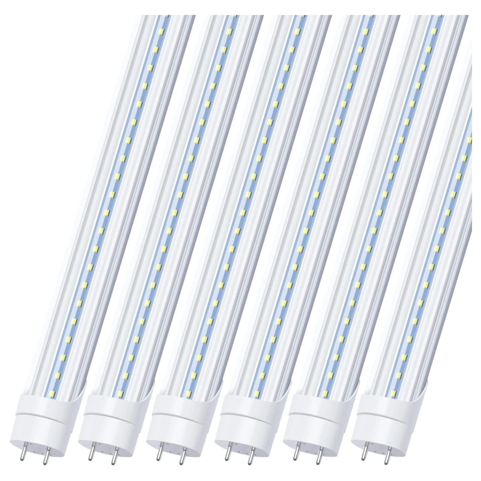 4 Feet LED Light Tube 2 Pin G13 Base T8 Ballast Bypass Required, Dual-End Powered, Inch T8 60W ...