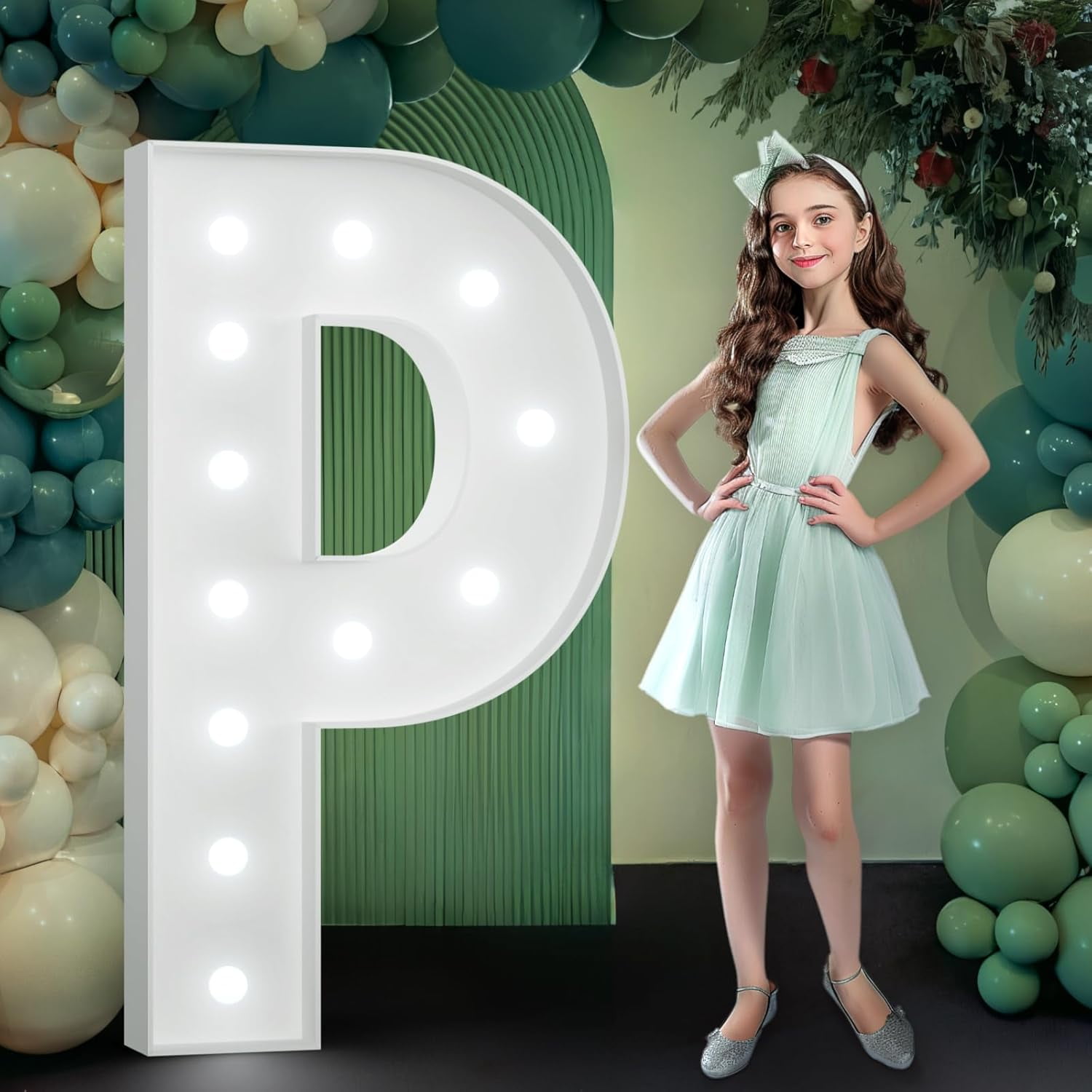 4 Feet Tall Marquee Letters, Large Light Up Letter P, Light Up Letters ...