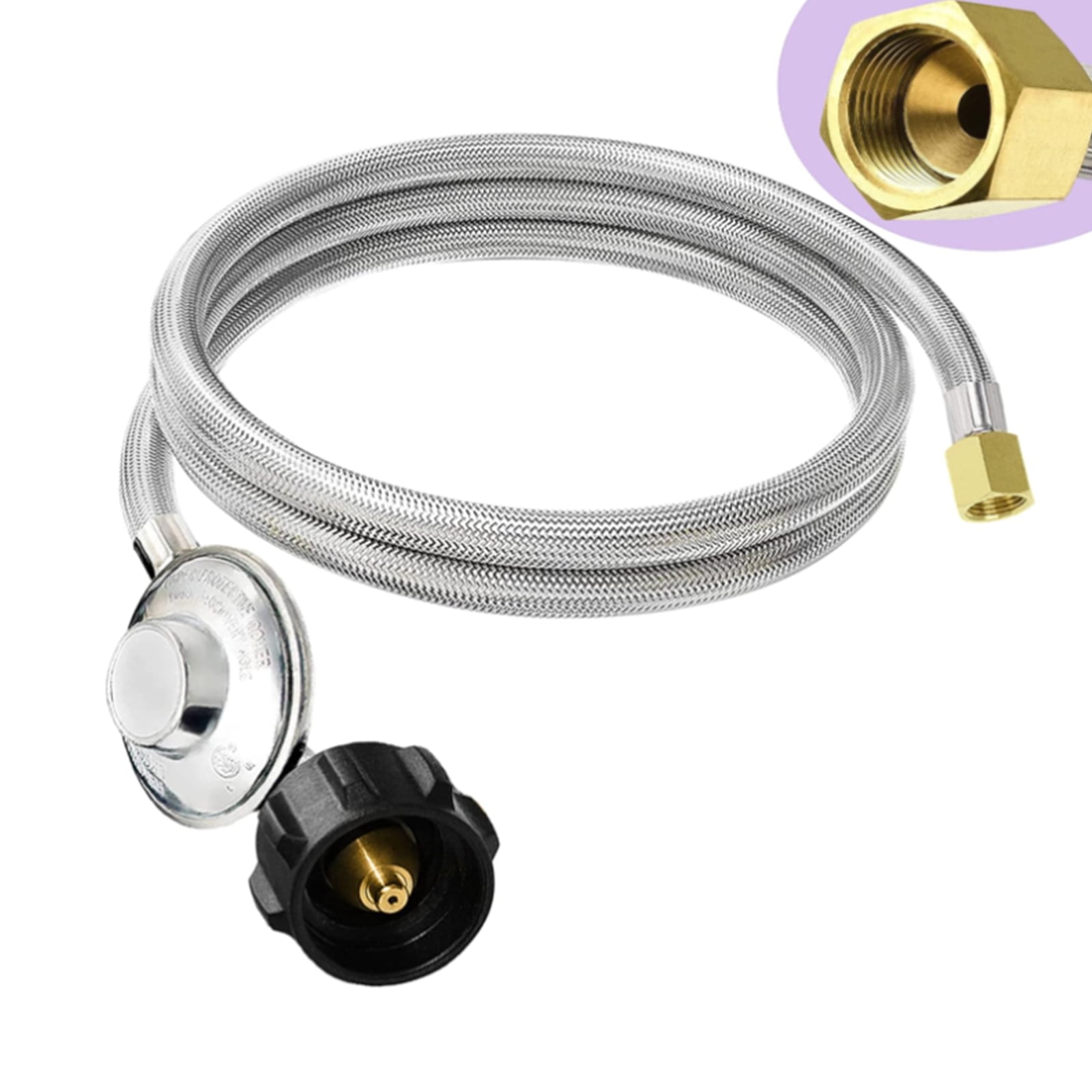 4 Feet Universal QCC1 Low Pressure Propane Regulator Grill Replacement ...