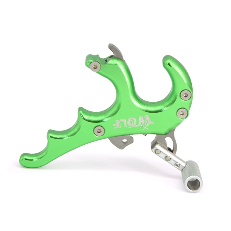 4 Finger Release Aids Thumb Trigger Compound Bow Grip Caliper Archery ...